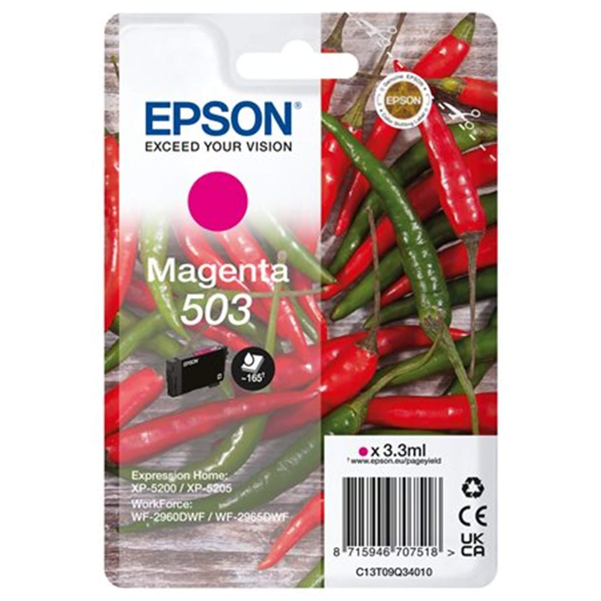 Epson 503 magenta mustekasetti (C13T09Q34010) – Finink